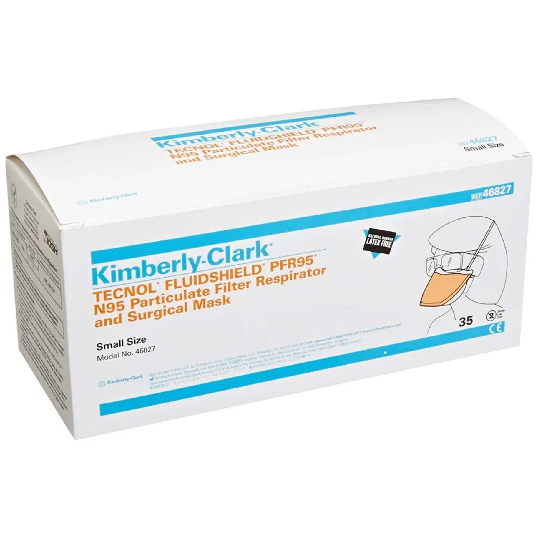 Kimberly-Clark 46867 Tecnol Fluidshield N95 Respirator and Surgical Ma ...