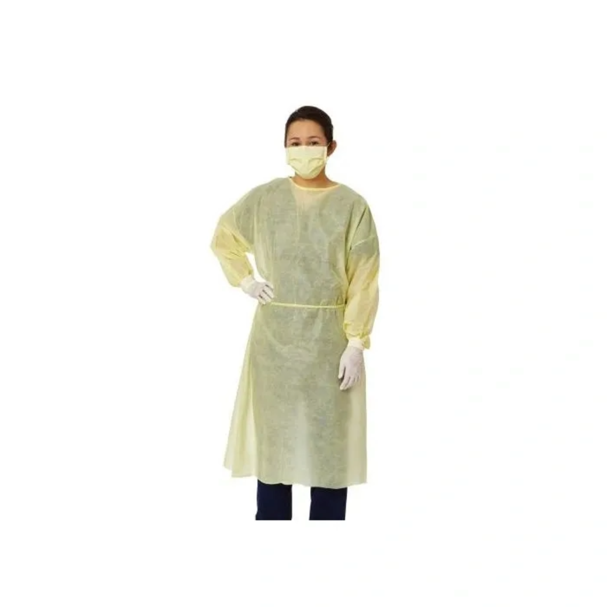 Medline NON27SMS2 Cover Gown, Yellow, Large, 100CT – Ology Supplies