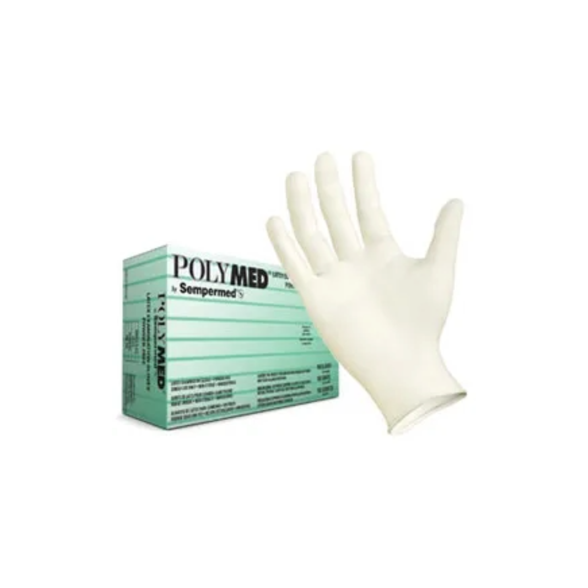 POLYMED PM102 Sempermed Latex Exam Gloves, Powder-Free, Small 1000CT ...