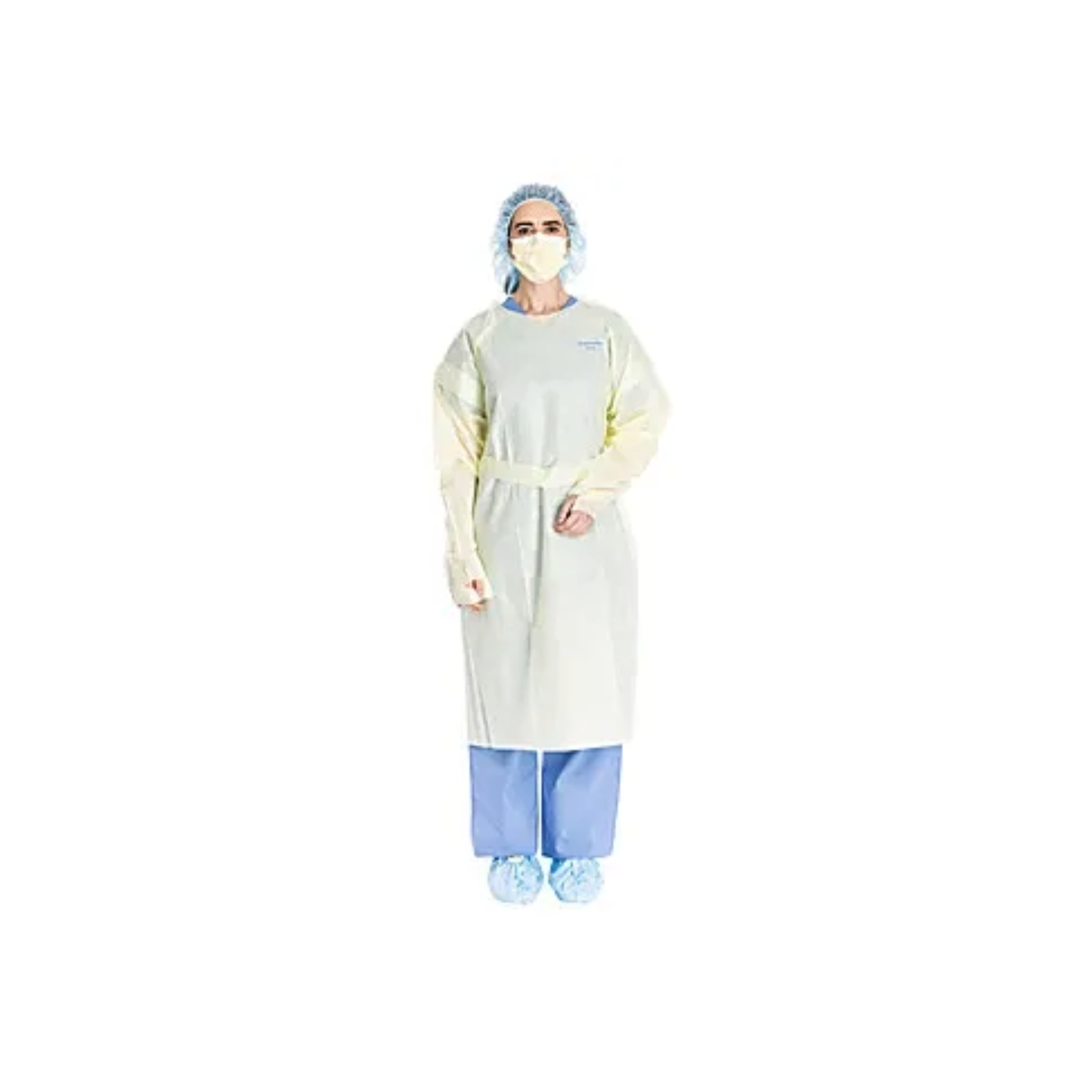 Halyard 69311-00 Tri-Layer AAMI2 Over-The-Head Isolation Gown, Yellow ...