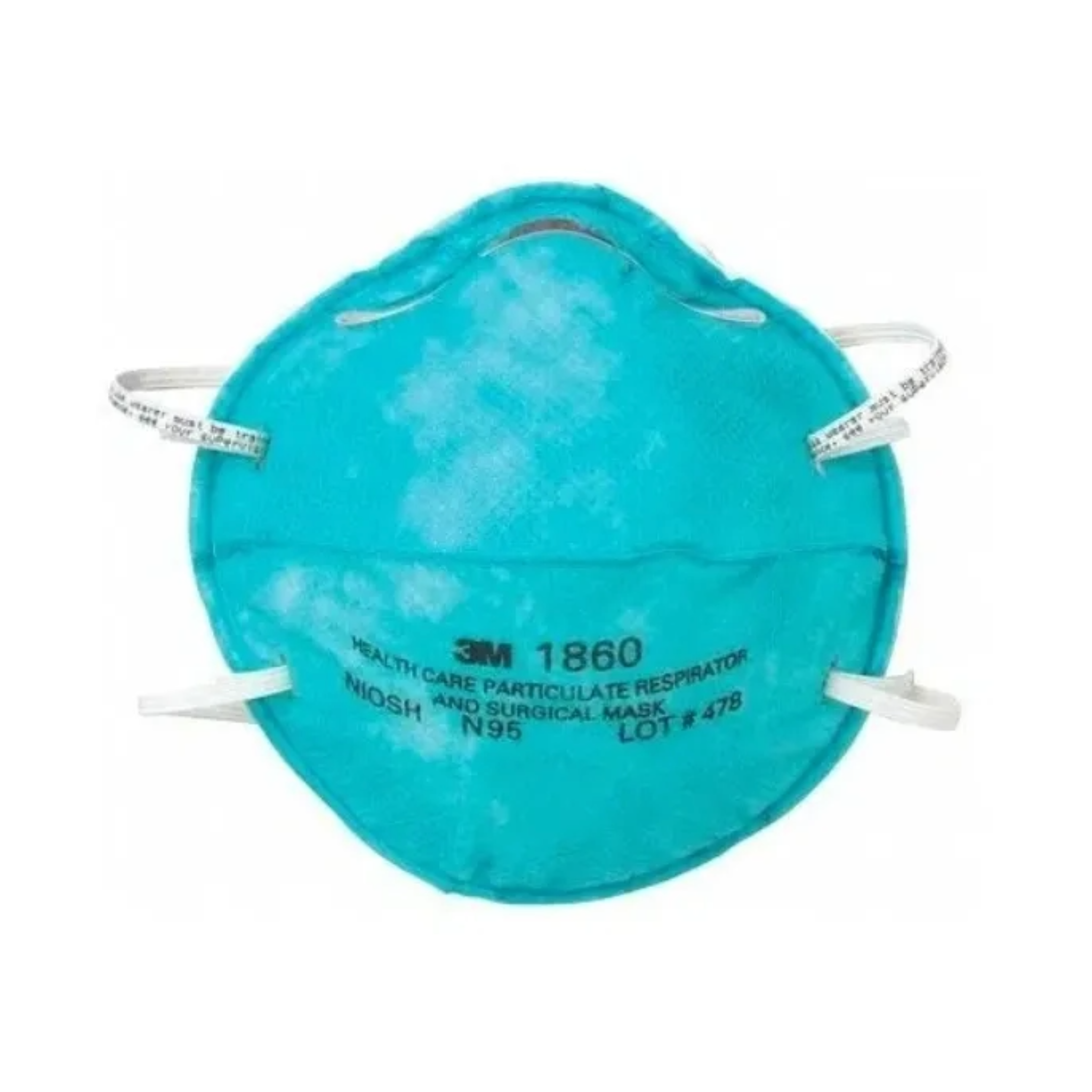 3M N95 1860 Disposable Healthcare Respirator – Universal, Green, 20 Co ...