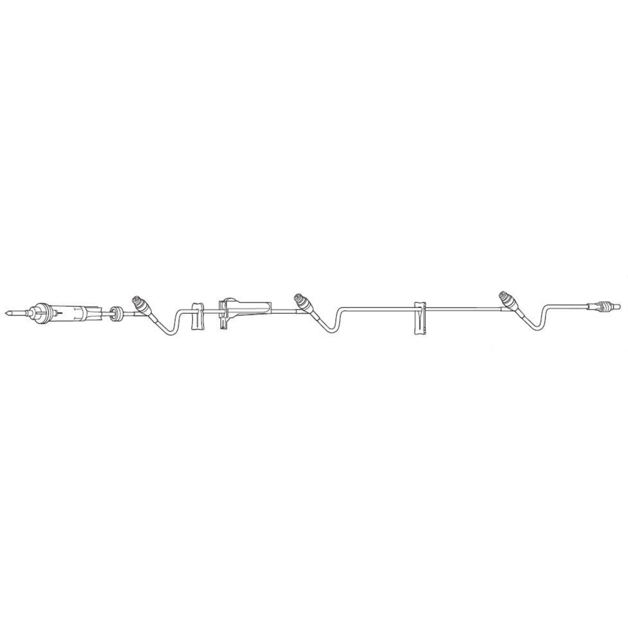 Baxter Continu-Flo IV Solution Set – 60 Drops/mL, Minidrip, Male Luer ...